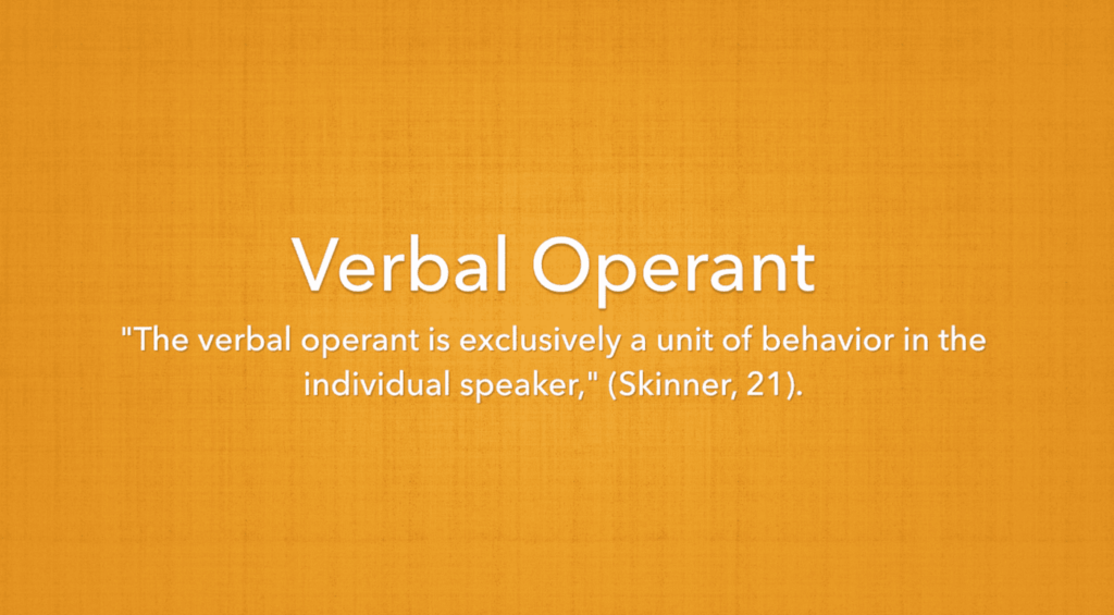 ABA 101: What Are Verbal Operants? - Cornerstone Autism Center
